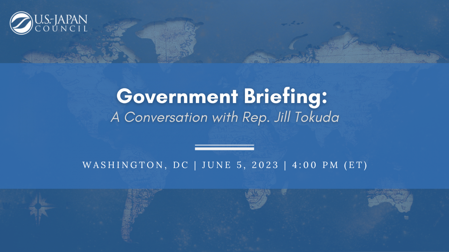 Government Briefing: A Conversation with Rep. Jill Tokuda - U.S.-Japan ...