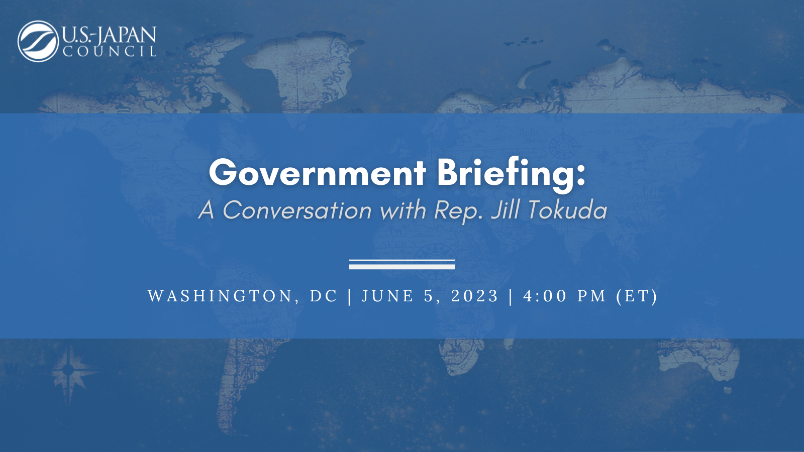 Government Briefing: A Conversation with Rep. Jill Tokuda - U.S.-Japan ...