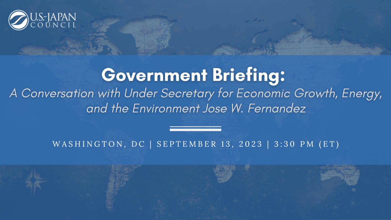 Government Briefing: A Conversation with Under Secretary Jose W ...