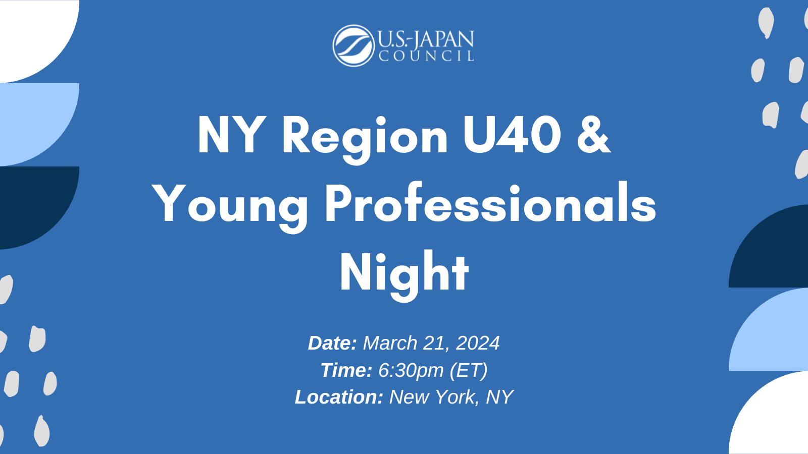 NY Region U40 & Young Professionals Night - U.S.-Japan Council