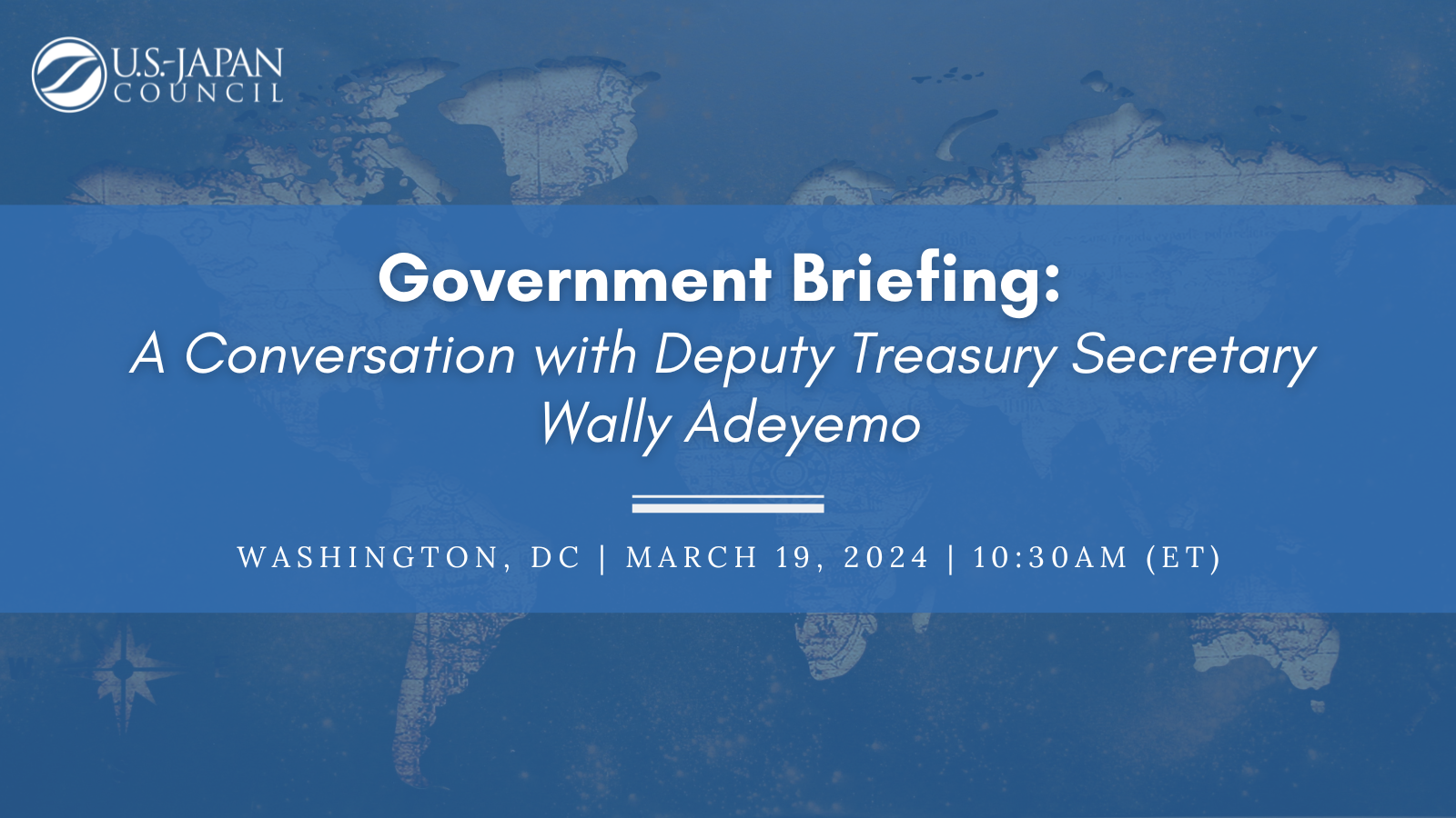 Government Briefing: A Conversation with Deputy Treasury Secretary ...