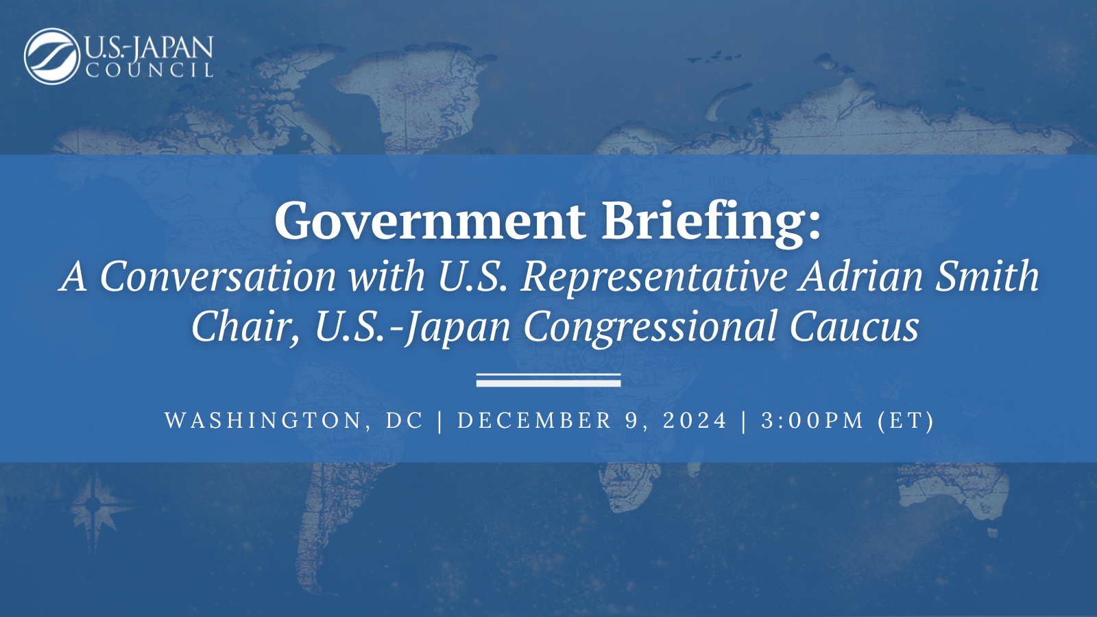 Government Briefing: A Conversation with U.S. Rep. Adrian Smith, Chair ...